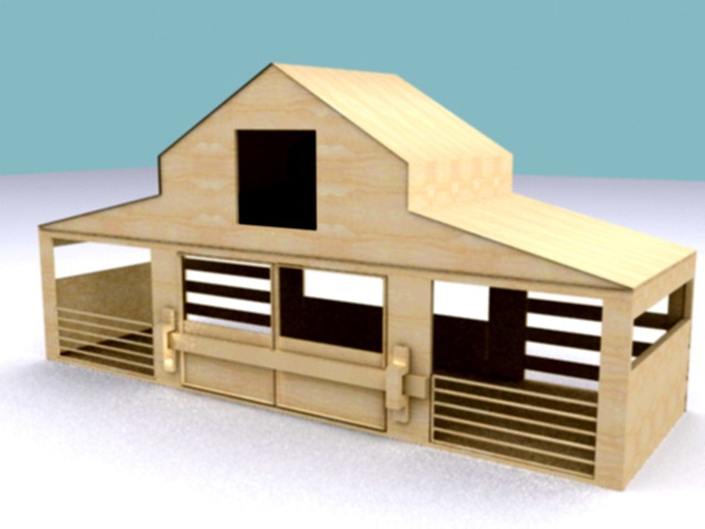 Horse Stable 3d Max