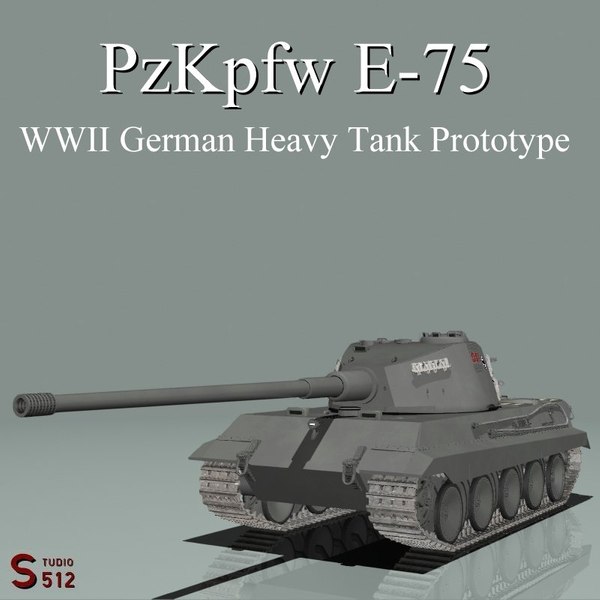 lwo wwii german e-75 heavy tank