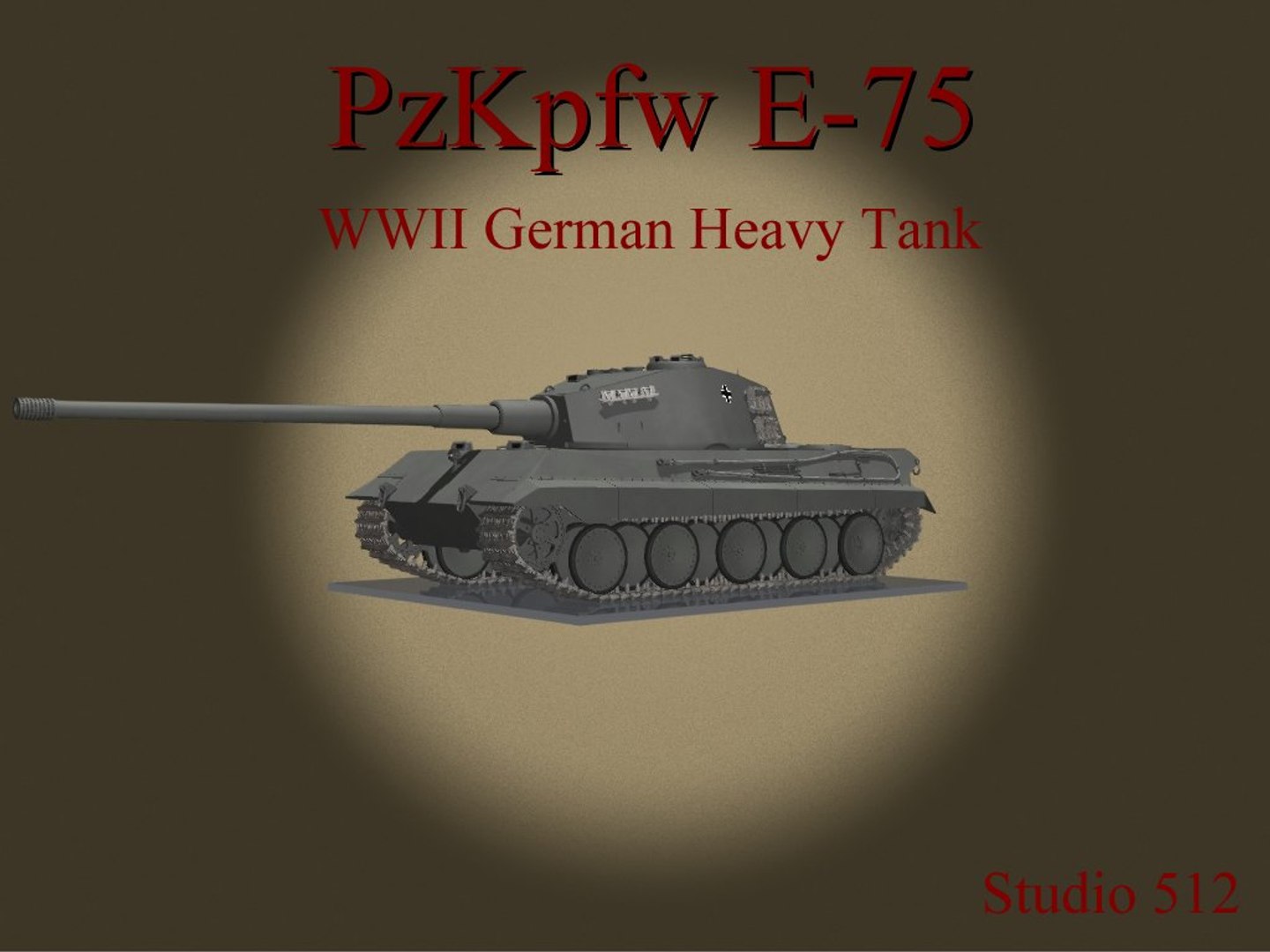 lwo wwii german e-75 heavy tank