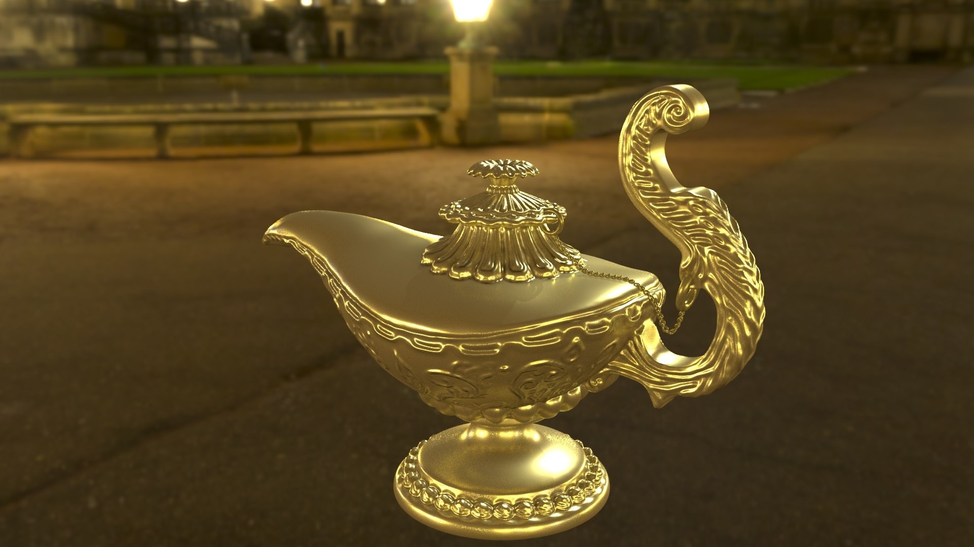 Magic Lamp 3D Model - TurboSquid 1436017