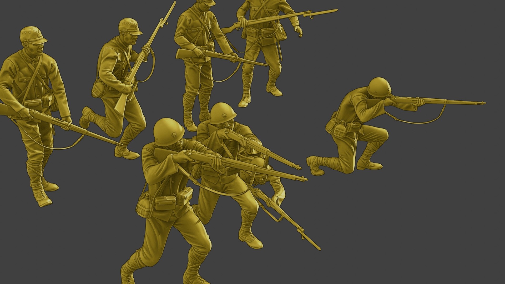 Japanese Soldiers Ww2 J2 Pack2 3D Model - TurboSquid 1926881