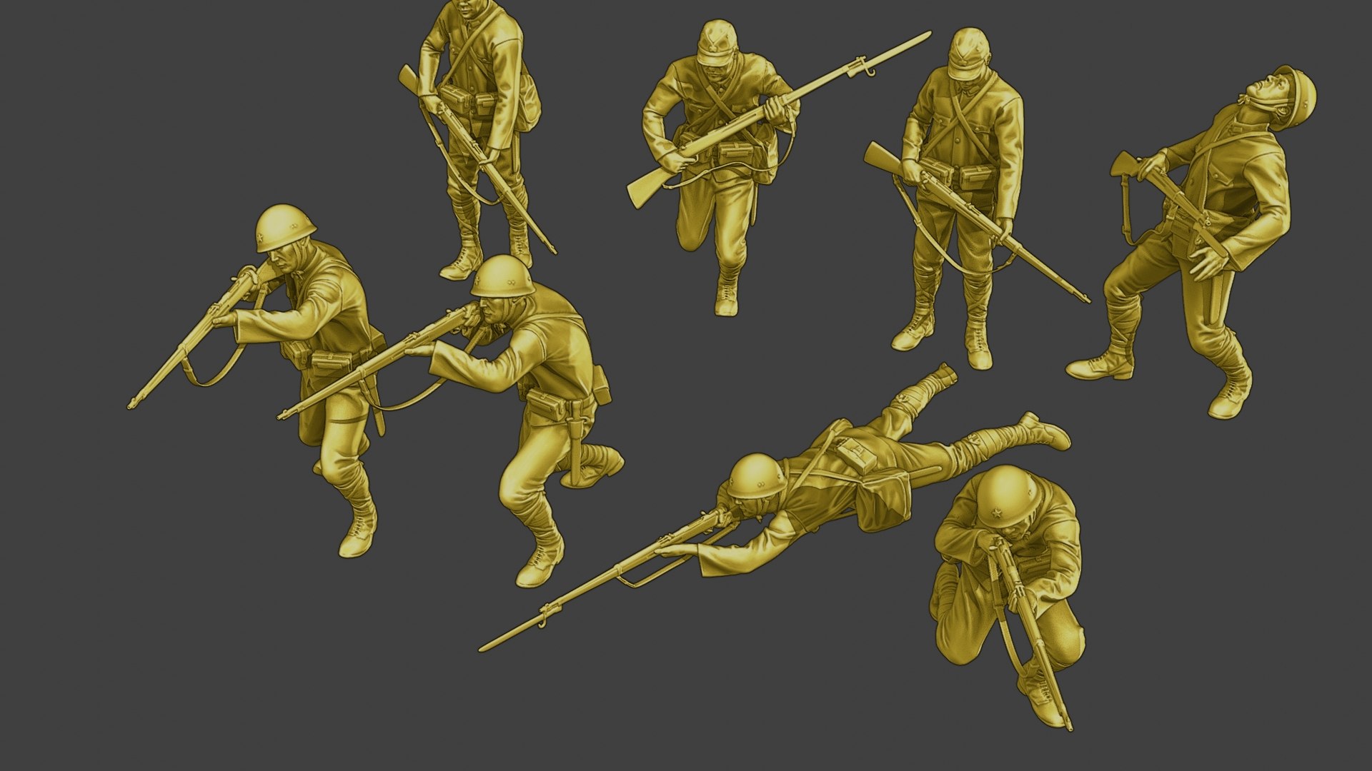 Japanese Soldiers Ww2 J2 Pack2 3D Model - TurboSquid 1926881