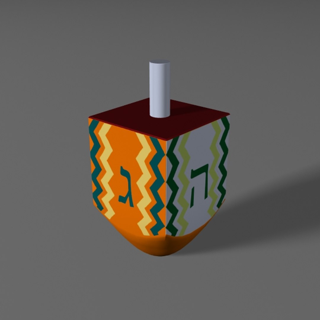 3d dreidel model