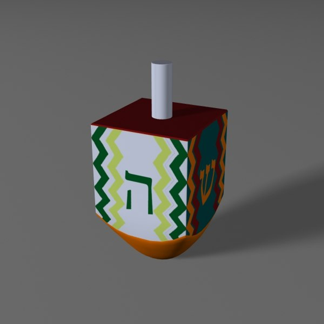 3d dreidel model