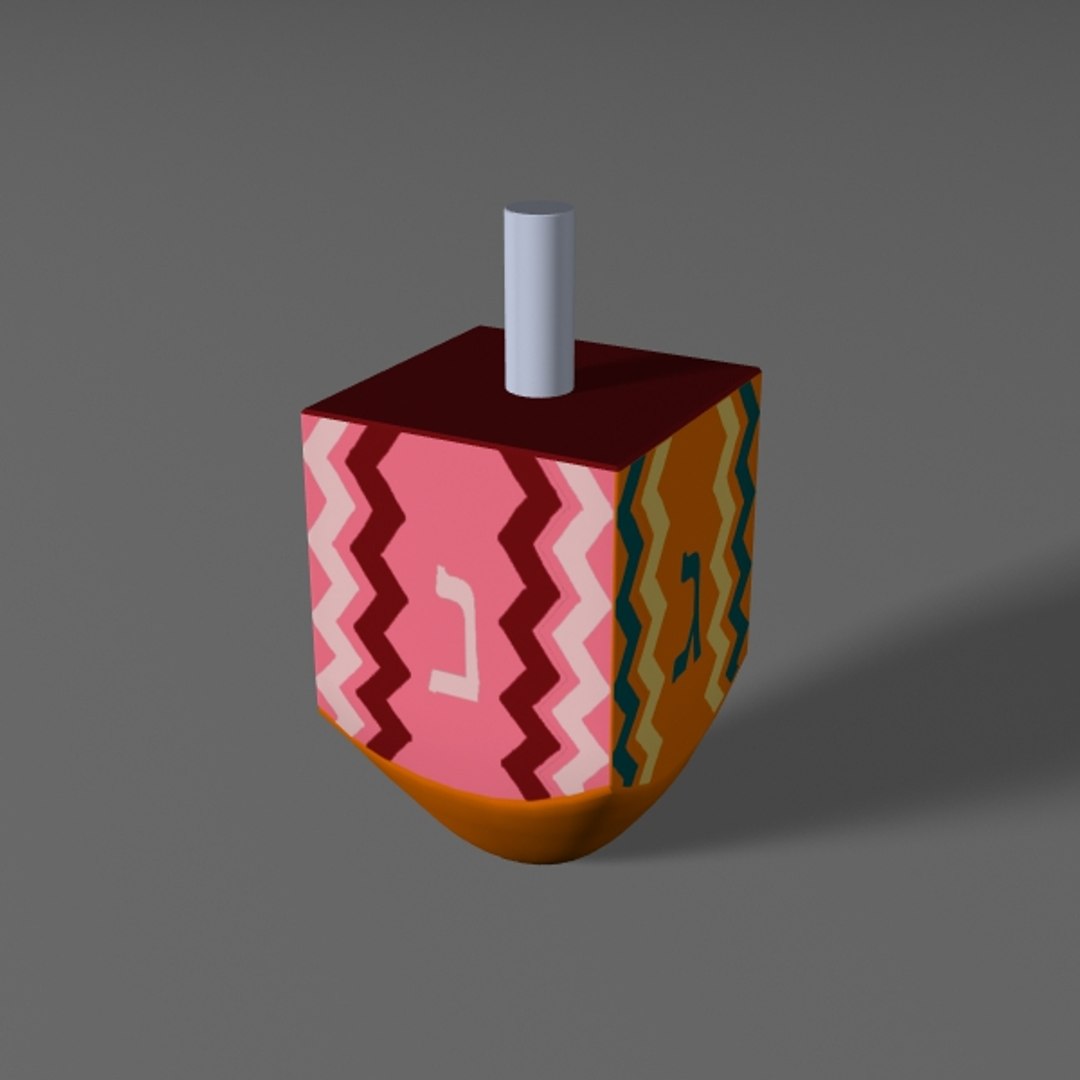 3d dreidel model