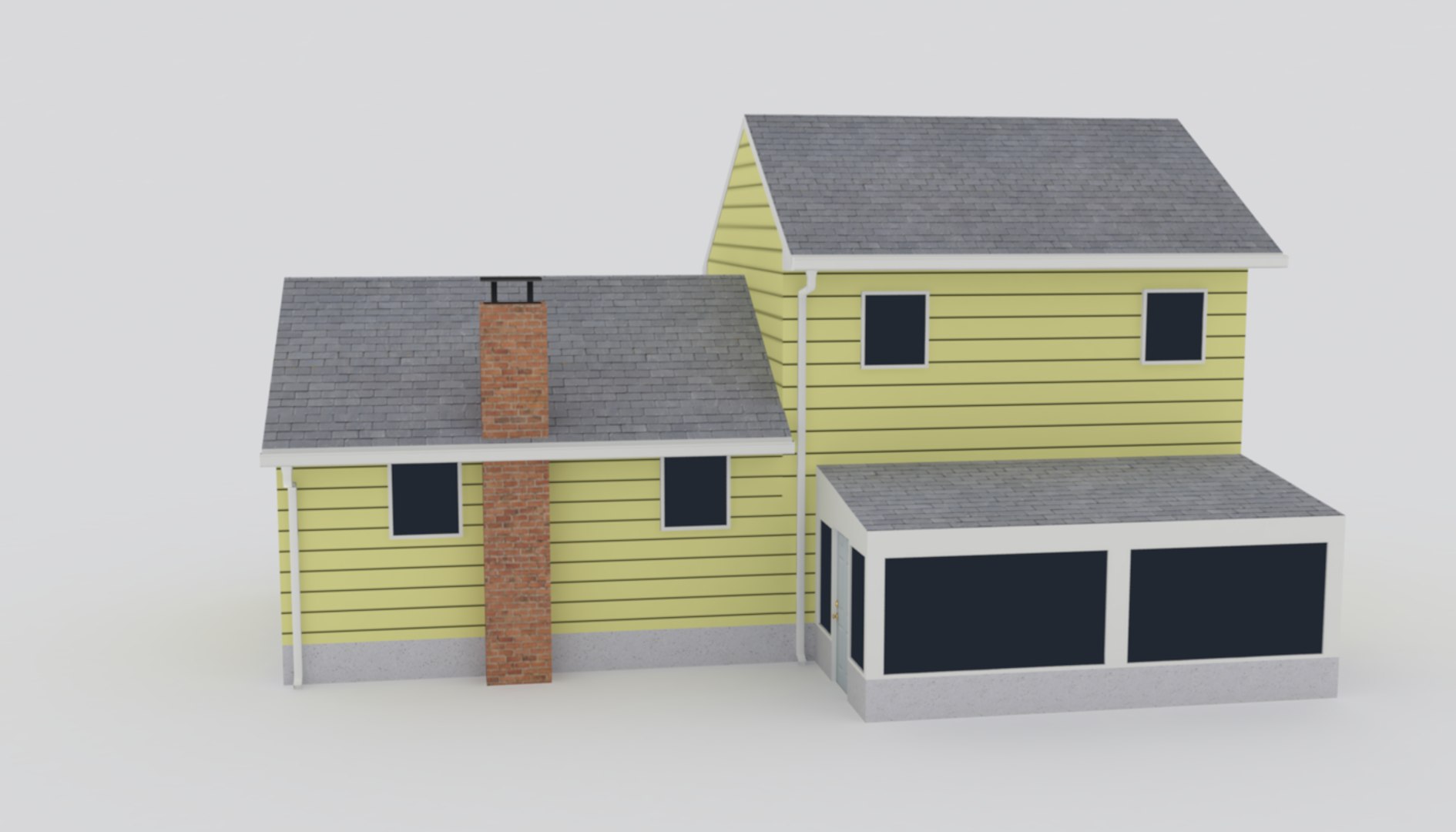 3D Realistic Split Level House - TurboSquid 1317281