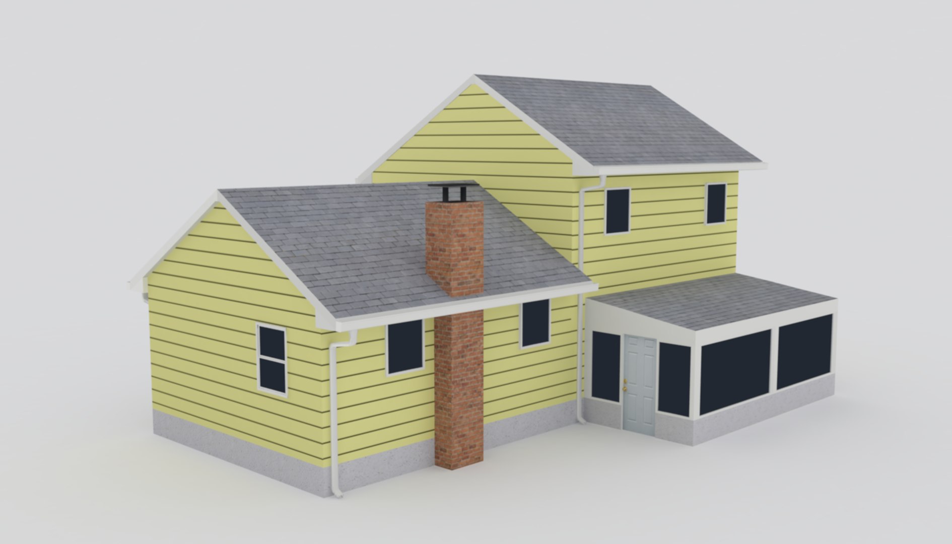 3D Realistic Split Level House - TurboSquid 1317281
