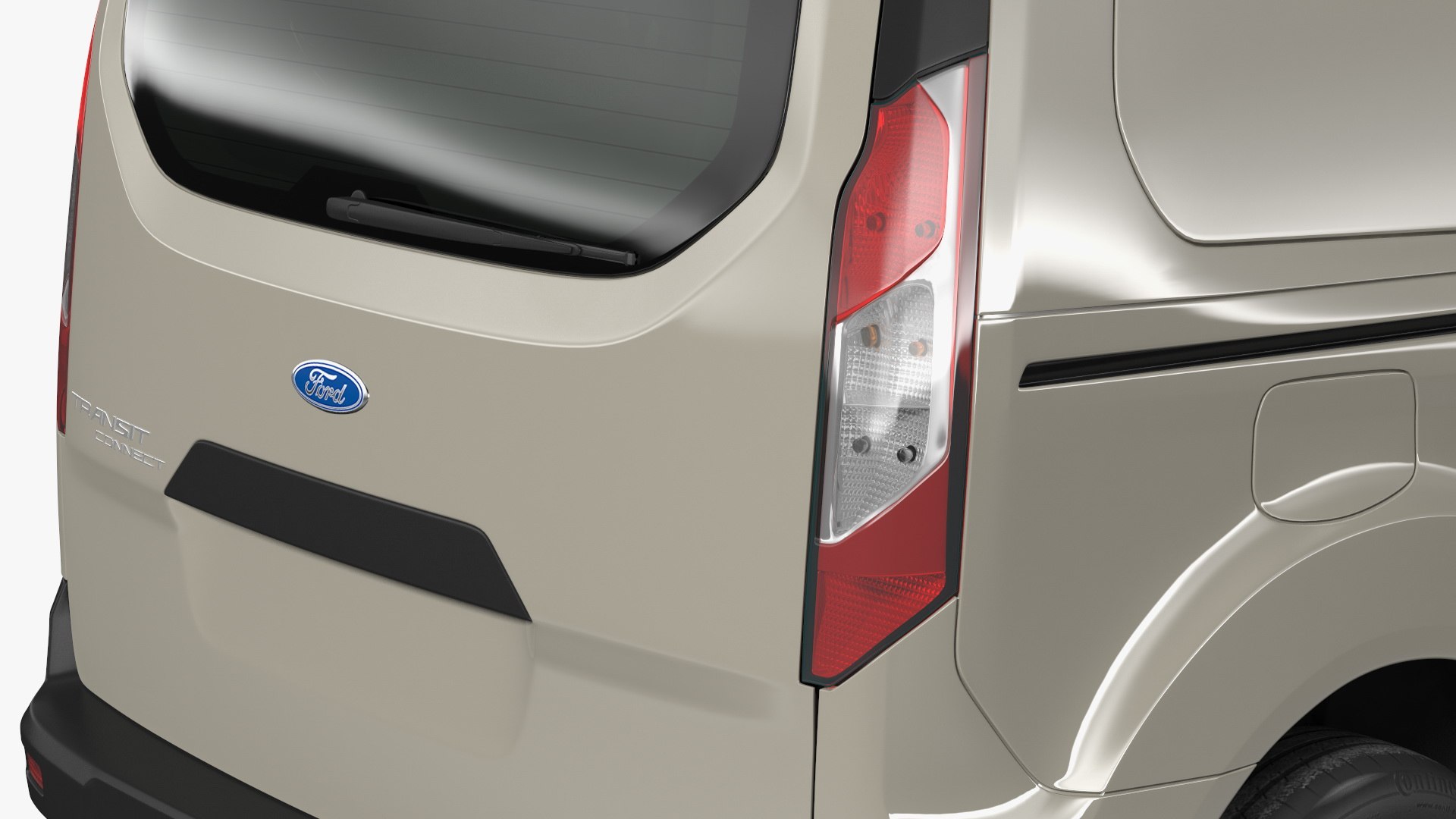 Ford Transit Connect Tailgate Gray 3D - TurboSquid 1831200