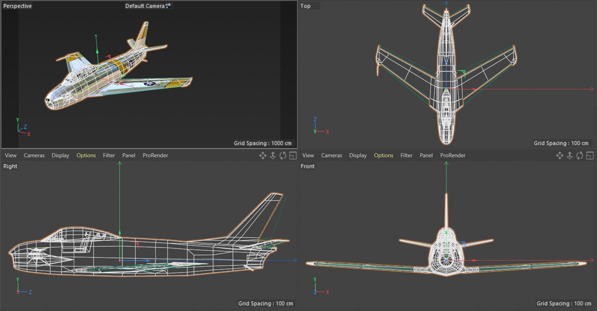 F-86F Sabre USAF Low-poly 3D - TurboSquid 2137312