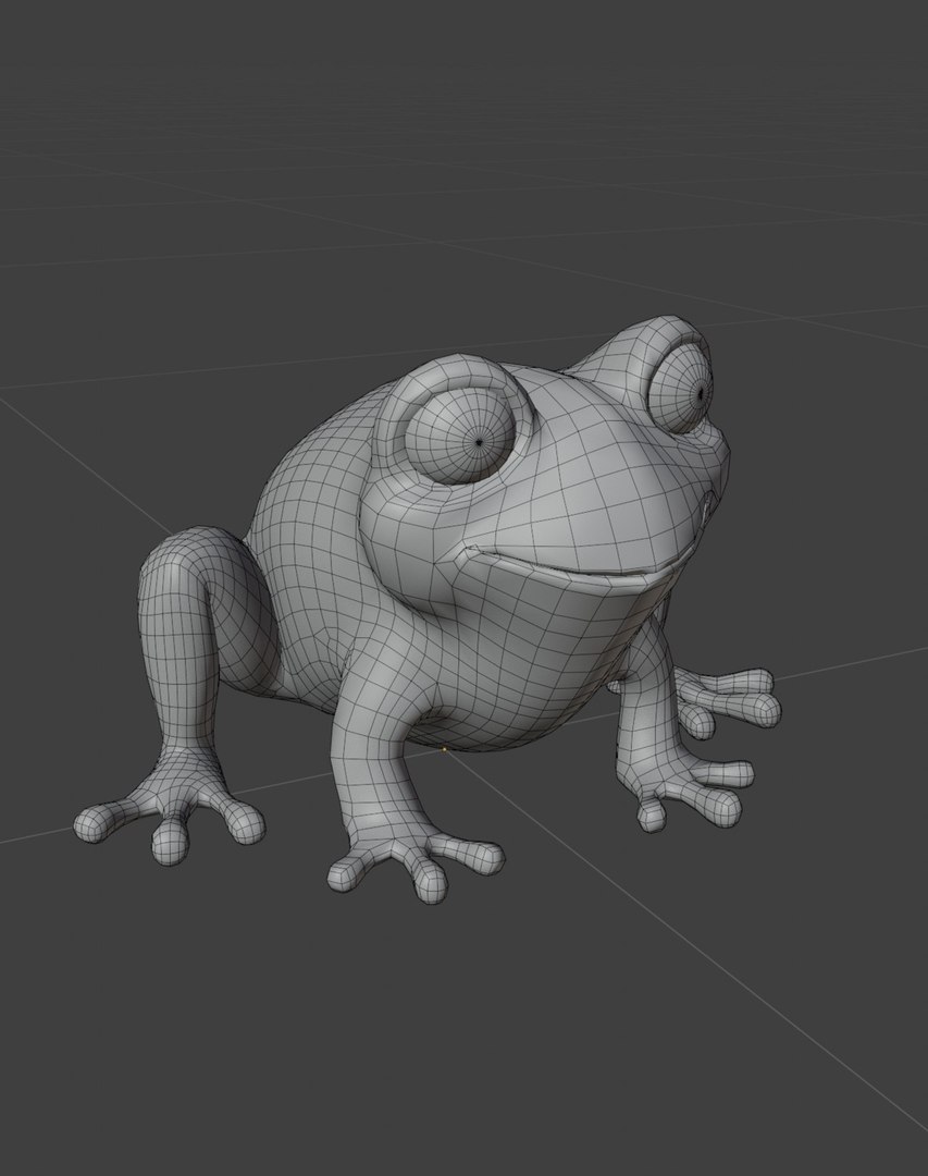 3D Cartoon Red-legged Frog Animated 3D Model - TurboSquid 1776115