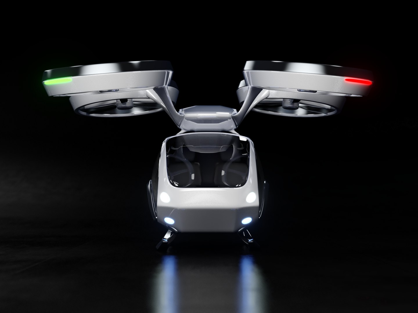 Passenger Quadcopter Concept 3D Model - TurboSquid 1895284