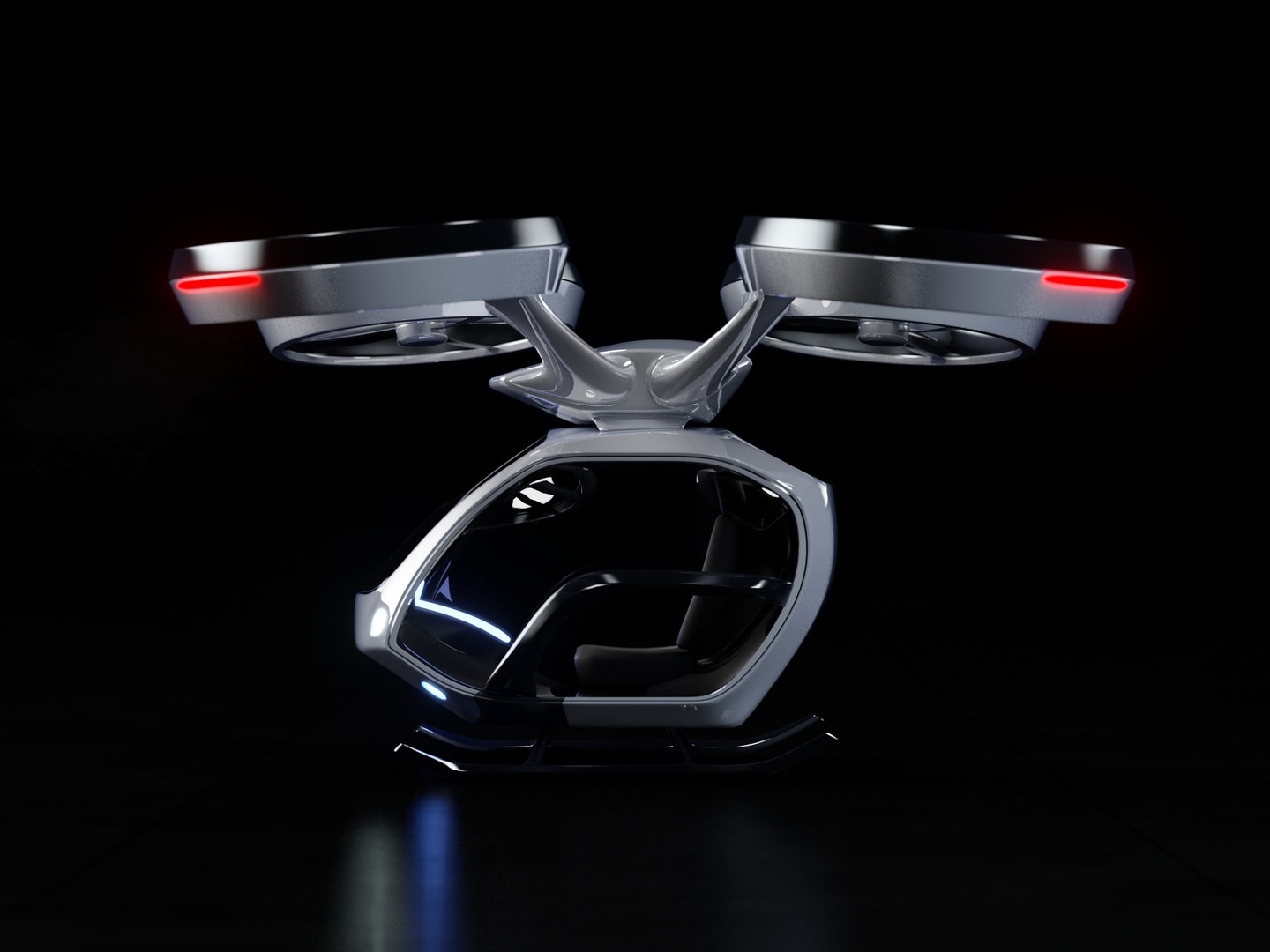 Passenger Quadcopter Concept 3D Model - TurboSquid 1895284