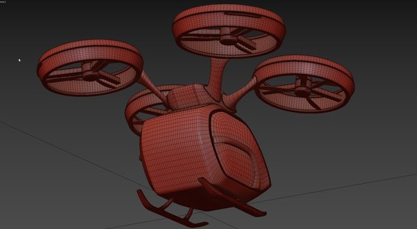 Passenger quadcopter concept 3D model - TurboSquid 1895284
