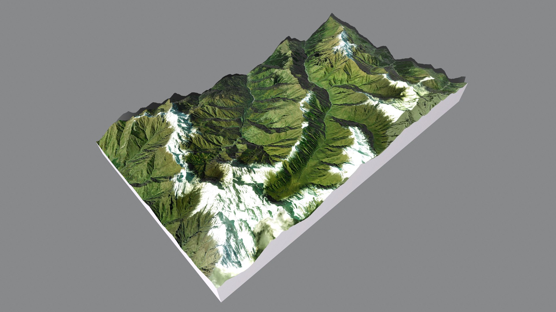 Mountain Landscape And Village Tskhumaldi 3D Model - TurboSquid 1881177