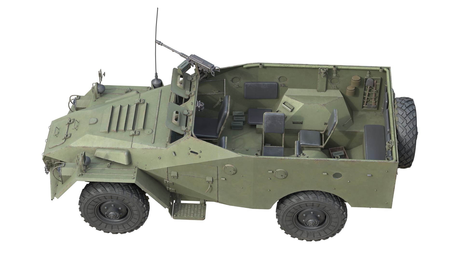 3D Model BTR 40 Armored Car - TurboSquid 2431817