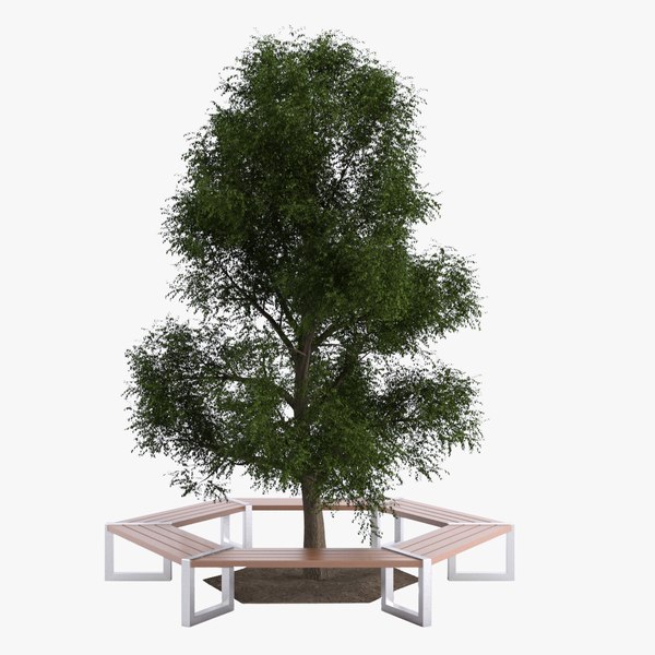 3d hexagonal tree bench model
