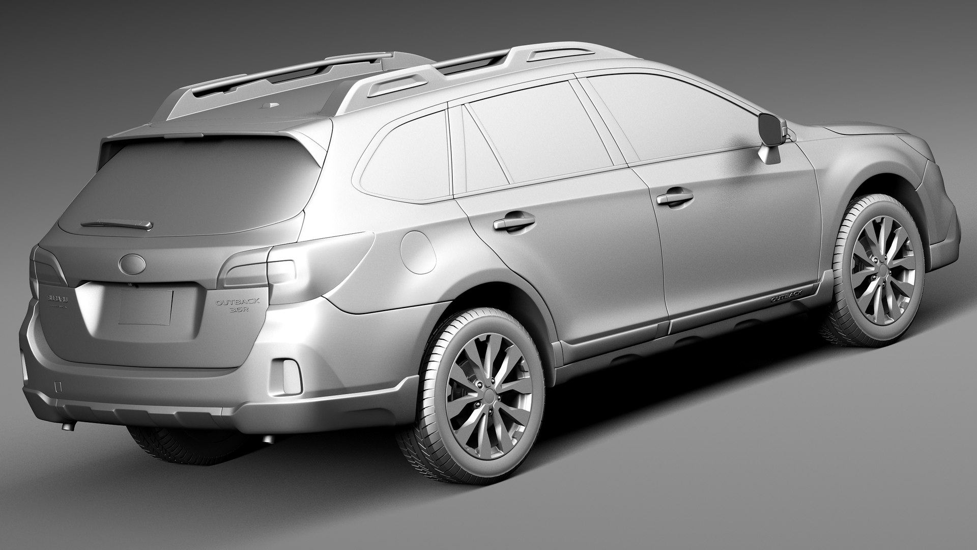3d model 2015 subaru outback