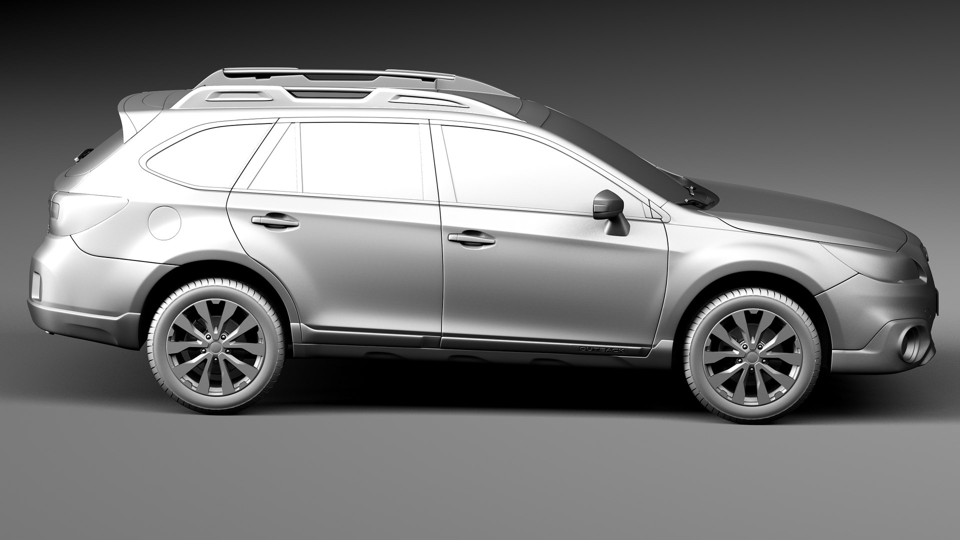 3d model 2015 subaru outback
