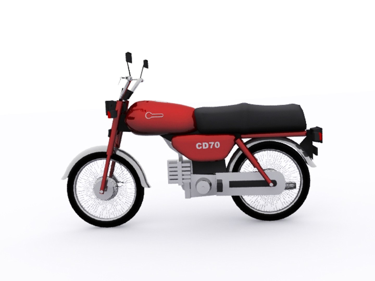 3D Cd 70 Motorbike - TurboSquid 1150342