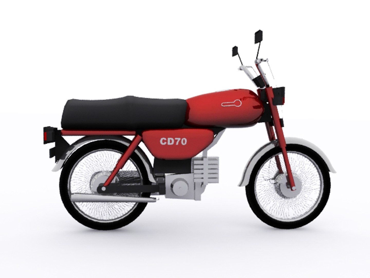 3D Cd 70 Motorbike - TurboSquid 1150342