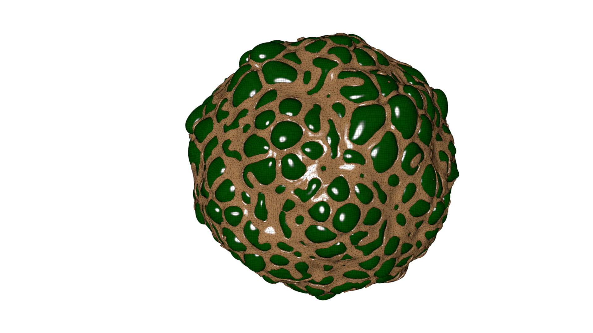 organic cell cluster 3d model