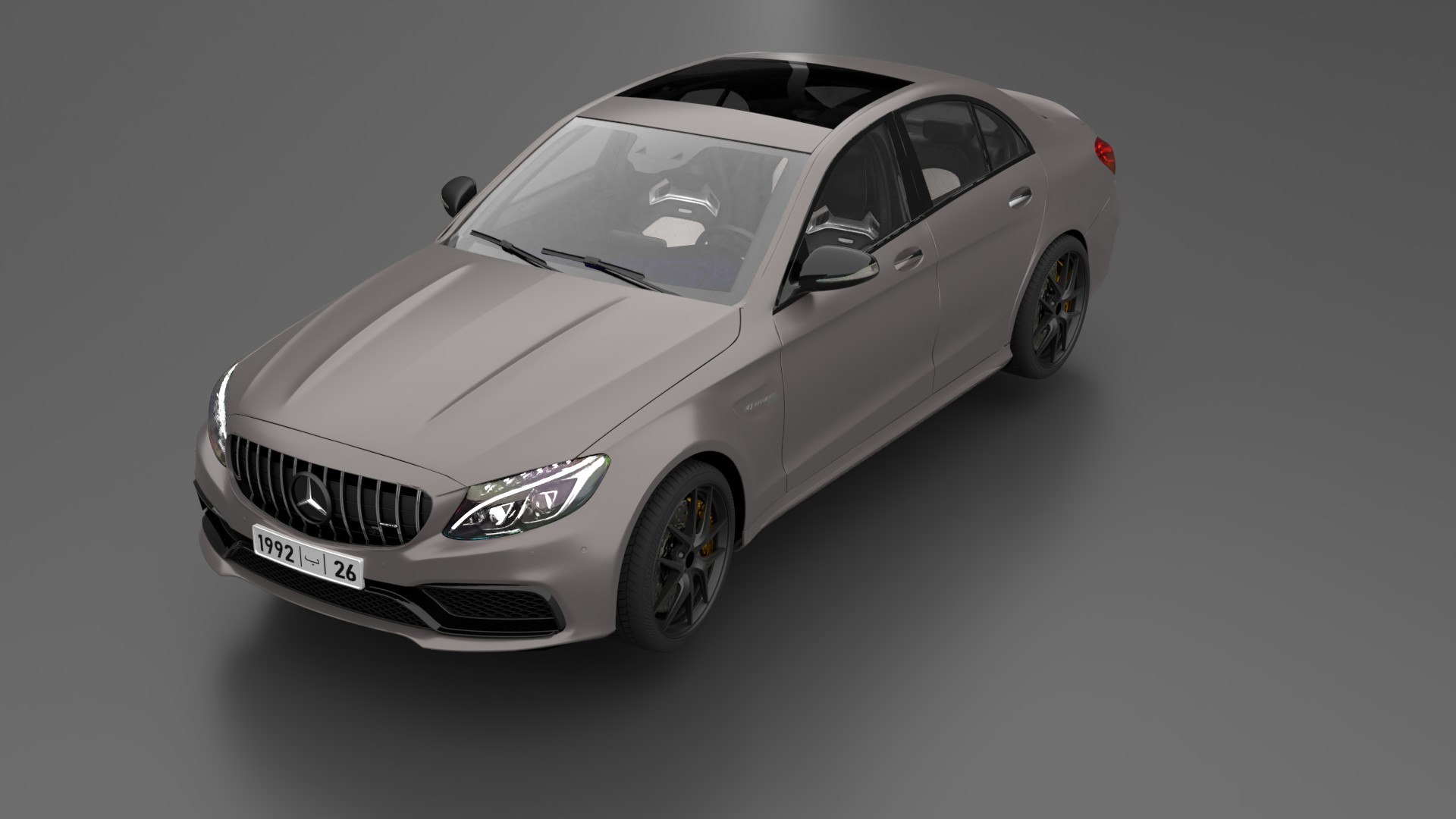 Mercedess C63 AMG Rigged Hight Qualite 3D Model - TurboSquid 2156725