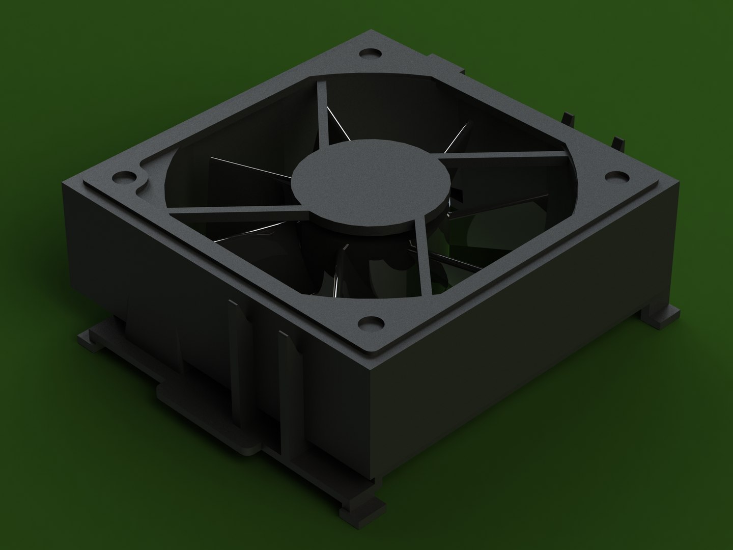 3D 95x95 Mm CPU Cooling Fan Model - TurboSquid 2176309