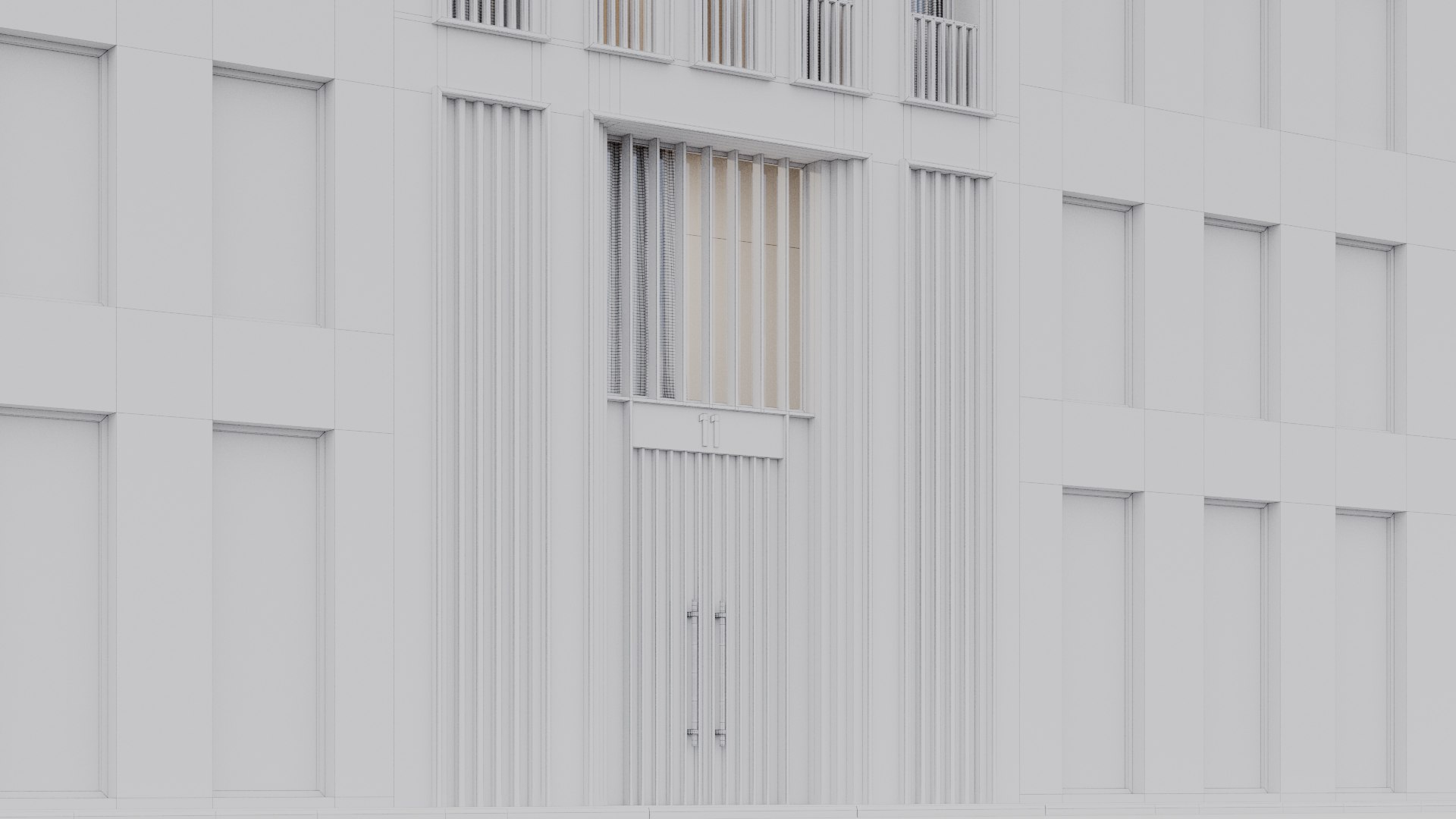 3D Modern Building Fasade 8 Model - TurboSquid 2290455