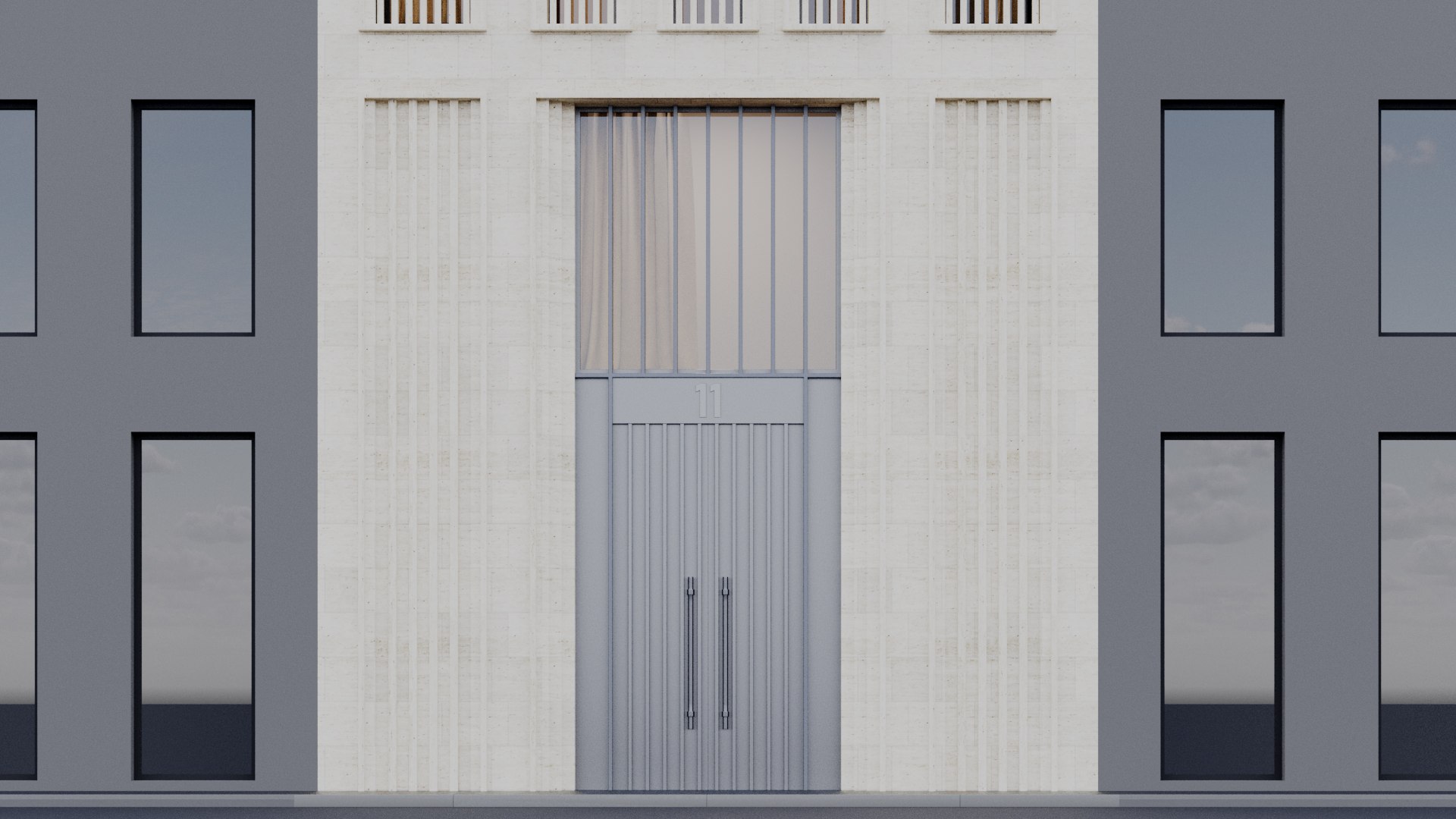 3D Modern Building Fasade 8 Model - TurboSquid 2290455