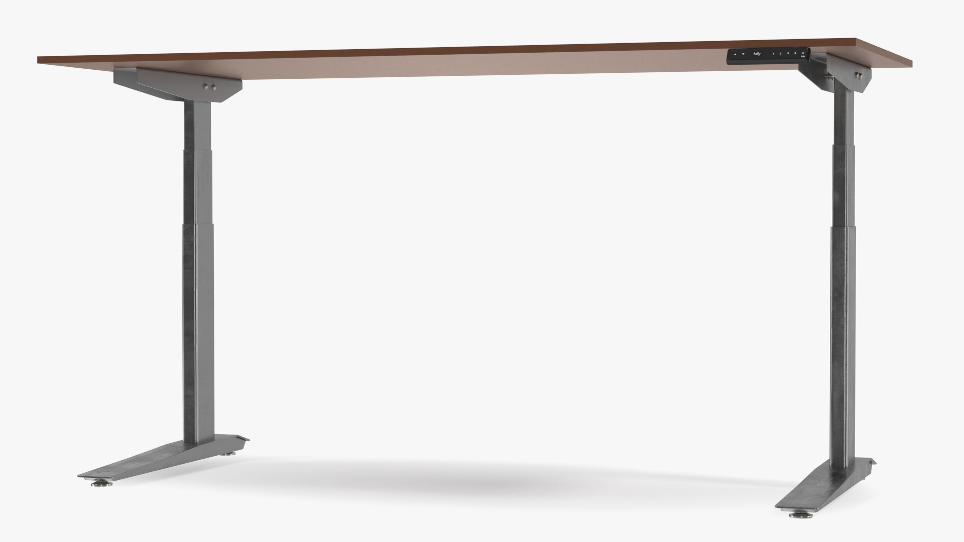 Brown Standing Desk Workstation 3D model - TurboSquid 2028884