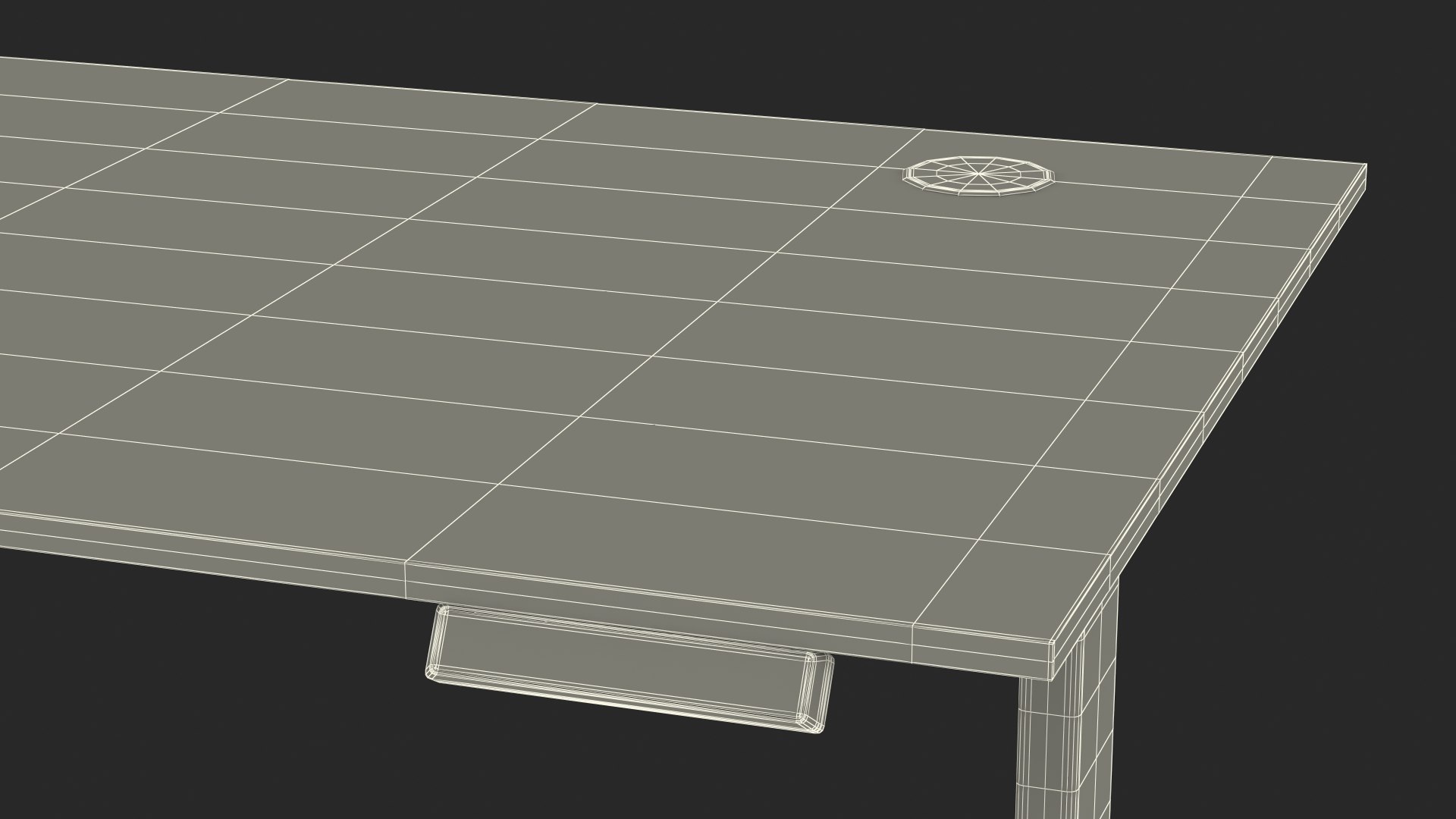 Brown Standing Desk Workstation 3D model - TurboSquid 2028884