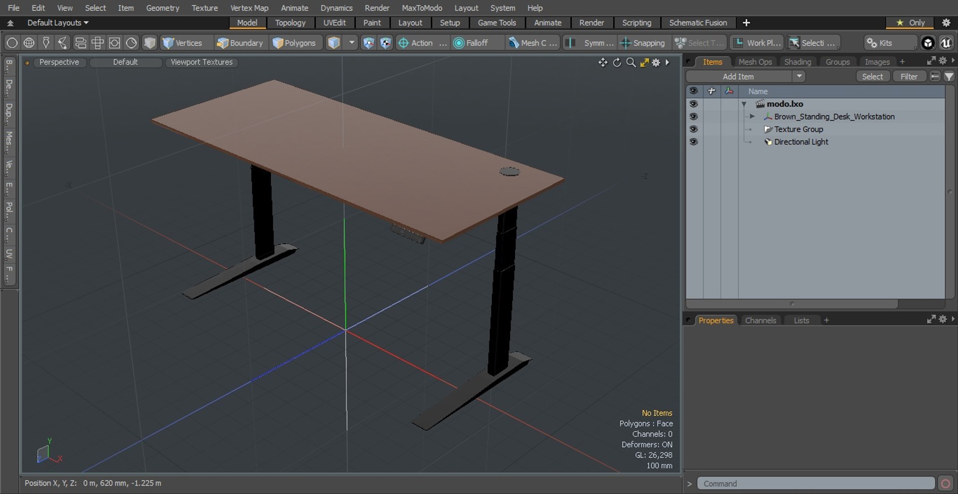 Brown Standing Desk Workstation 3D model - TurboSquid 2028884