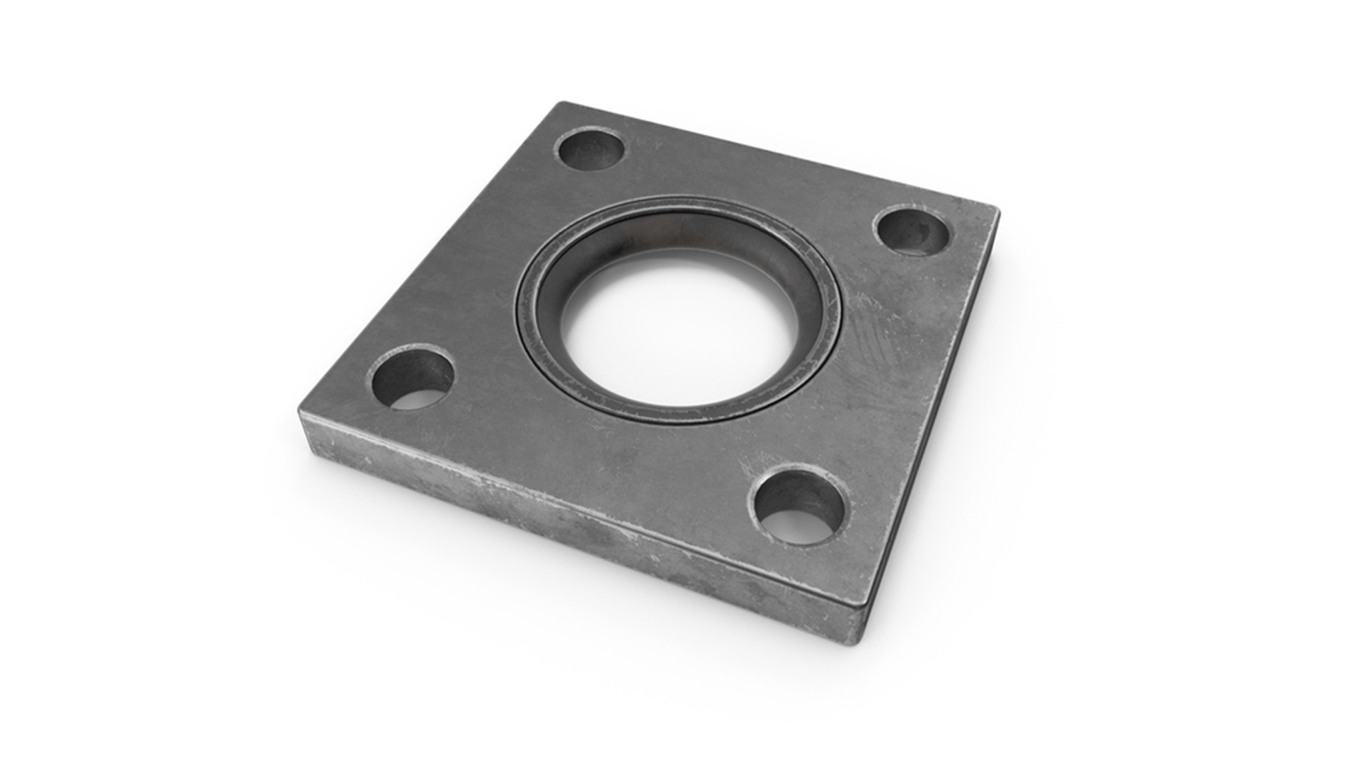 3D Model Square Flange Metal Armor With Rubber PBR - TurboSquid 2299843