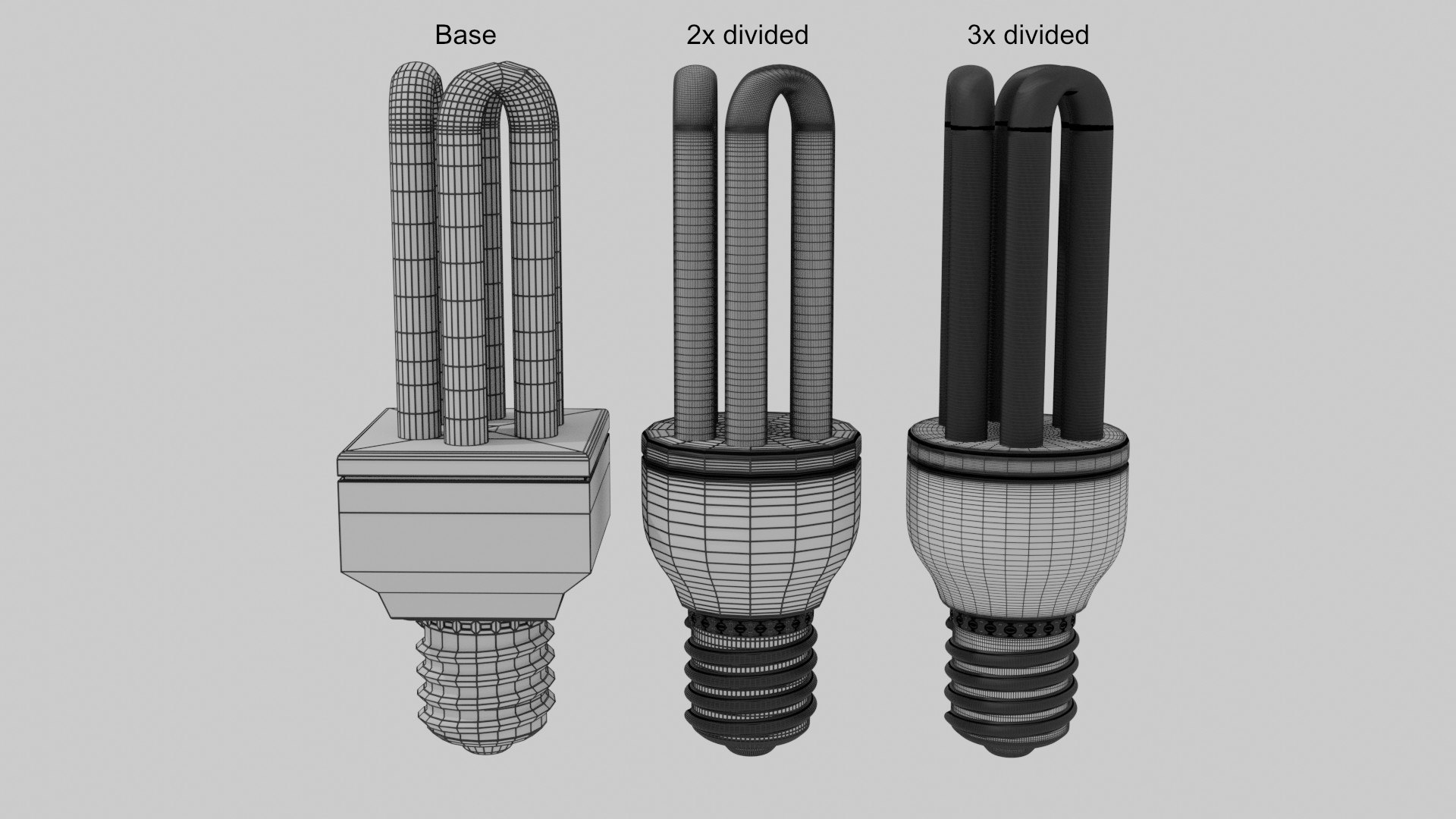 Free 3D Basic Cfl Lightbulb Light Lamp Model - TurboSquid 1627337