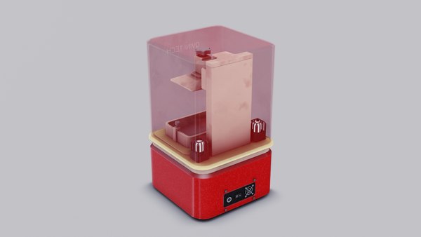 Red printer 3D model - TurboSquid 1637387