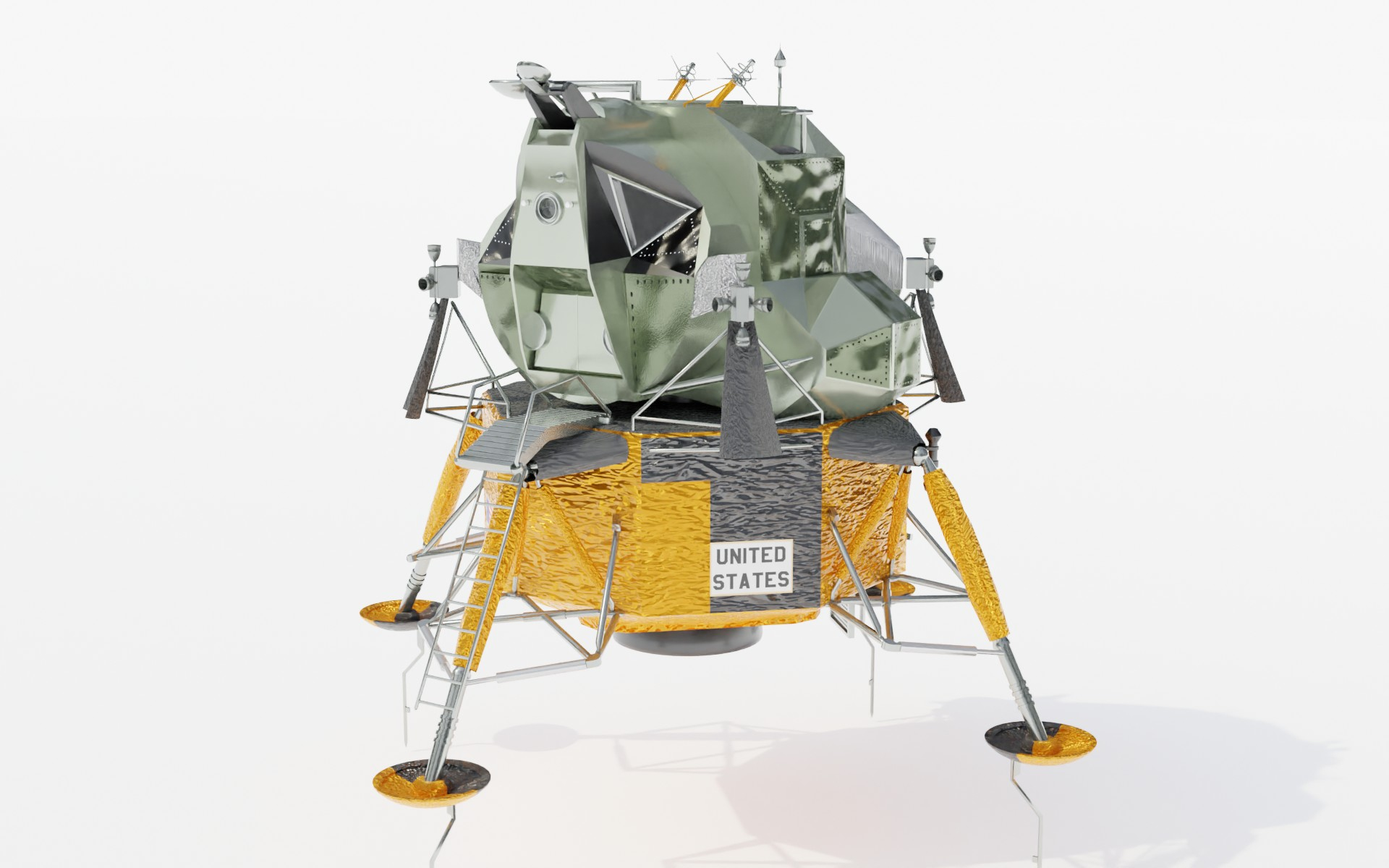 apollo lunar module lander 3d model