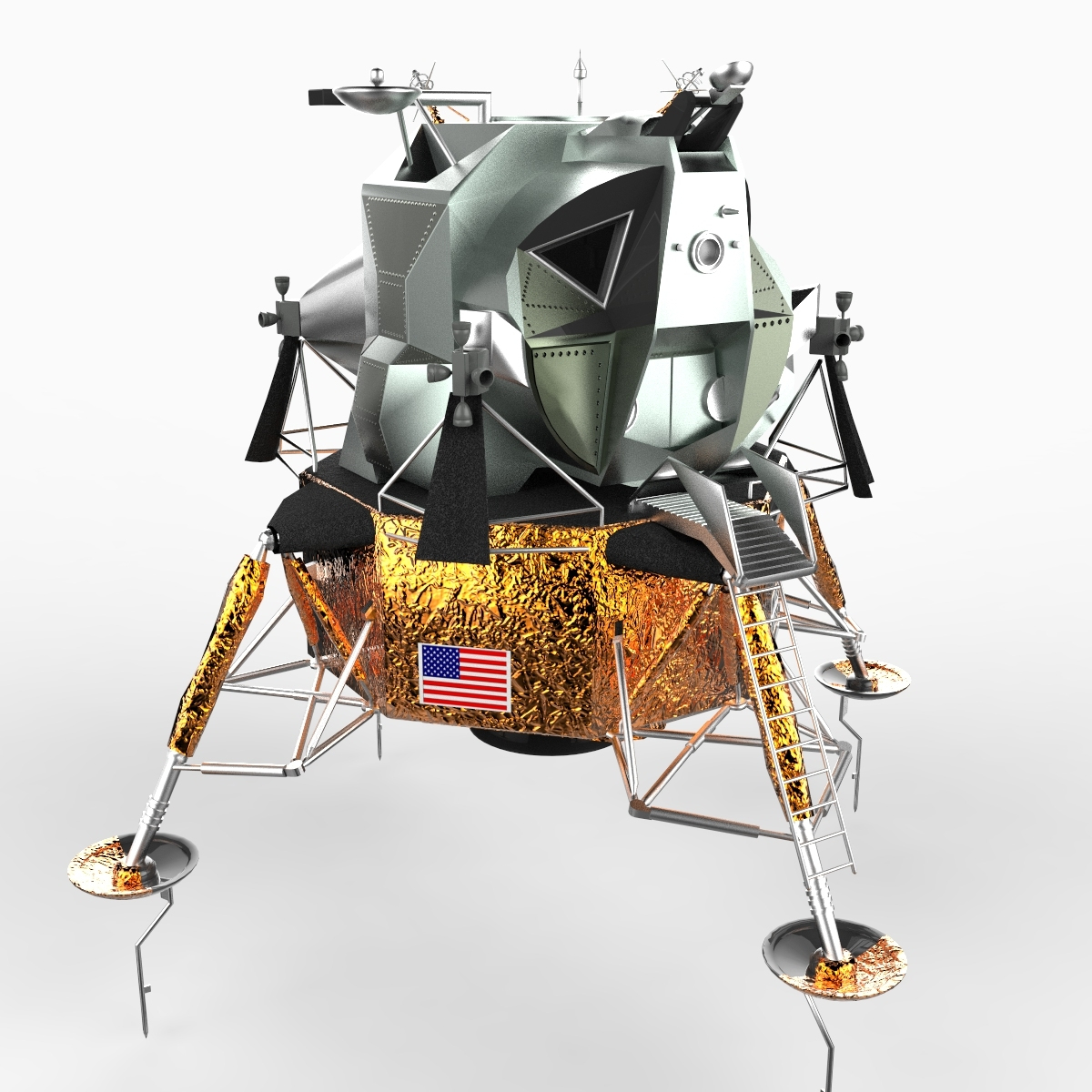 apollo lunar module lander 3d model