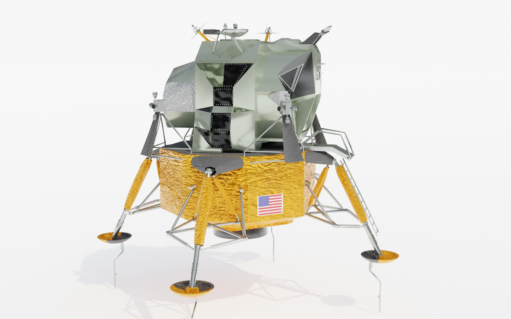 apollo lunar module lander 3d model