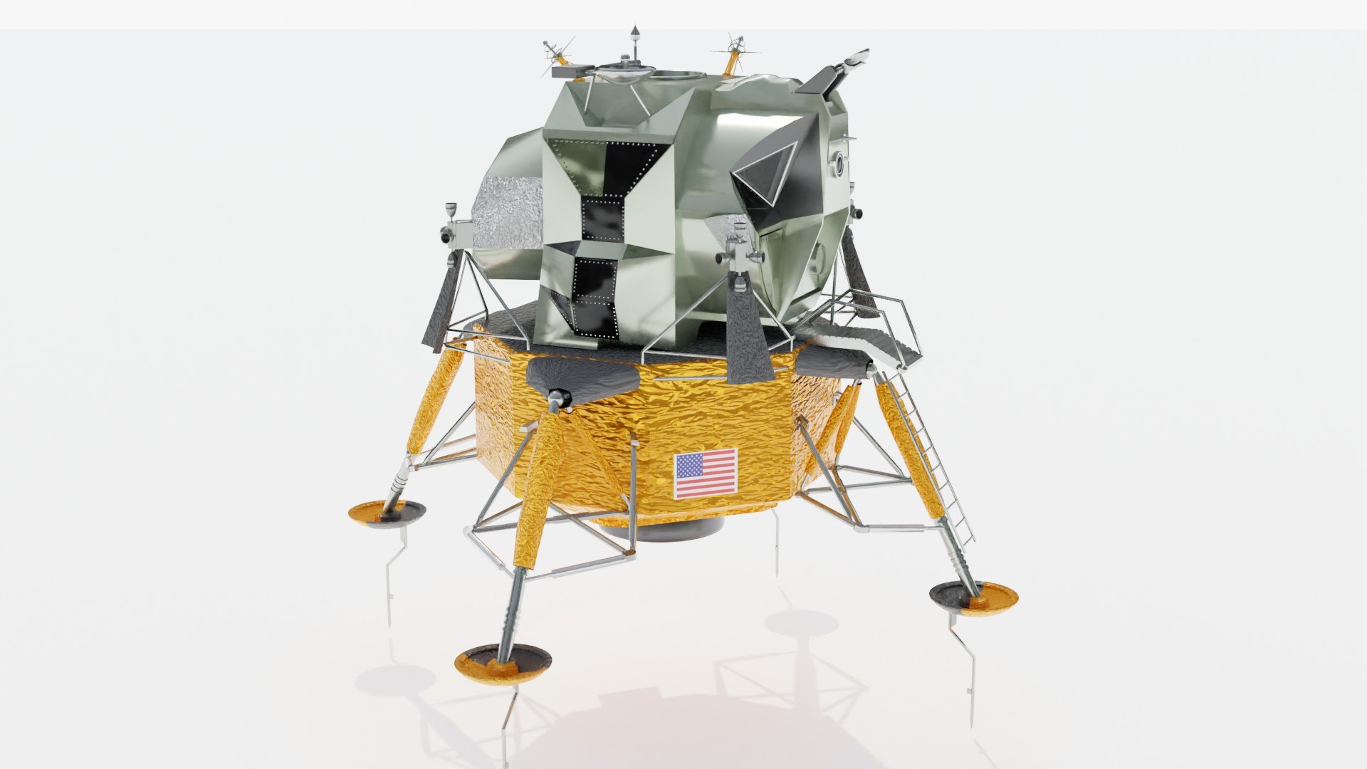 Apollo Lunar Module Lander 3d Model