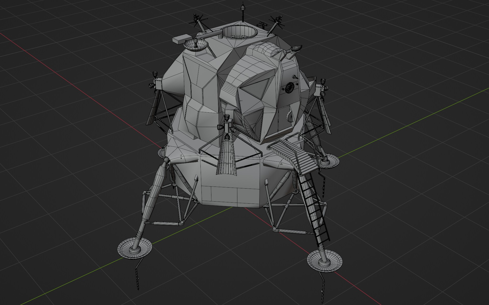 apollo lunar module lander 3d model