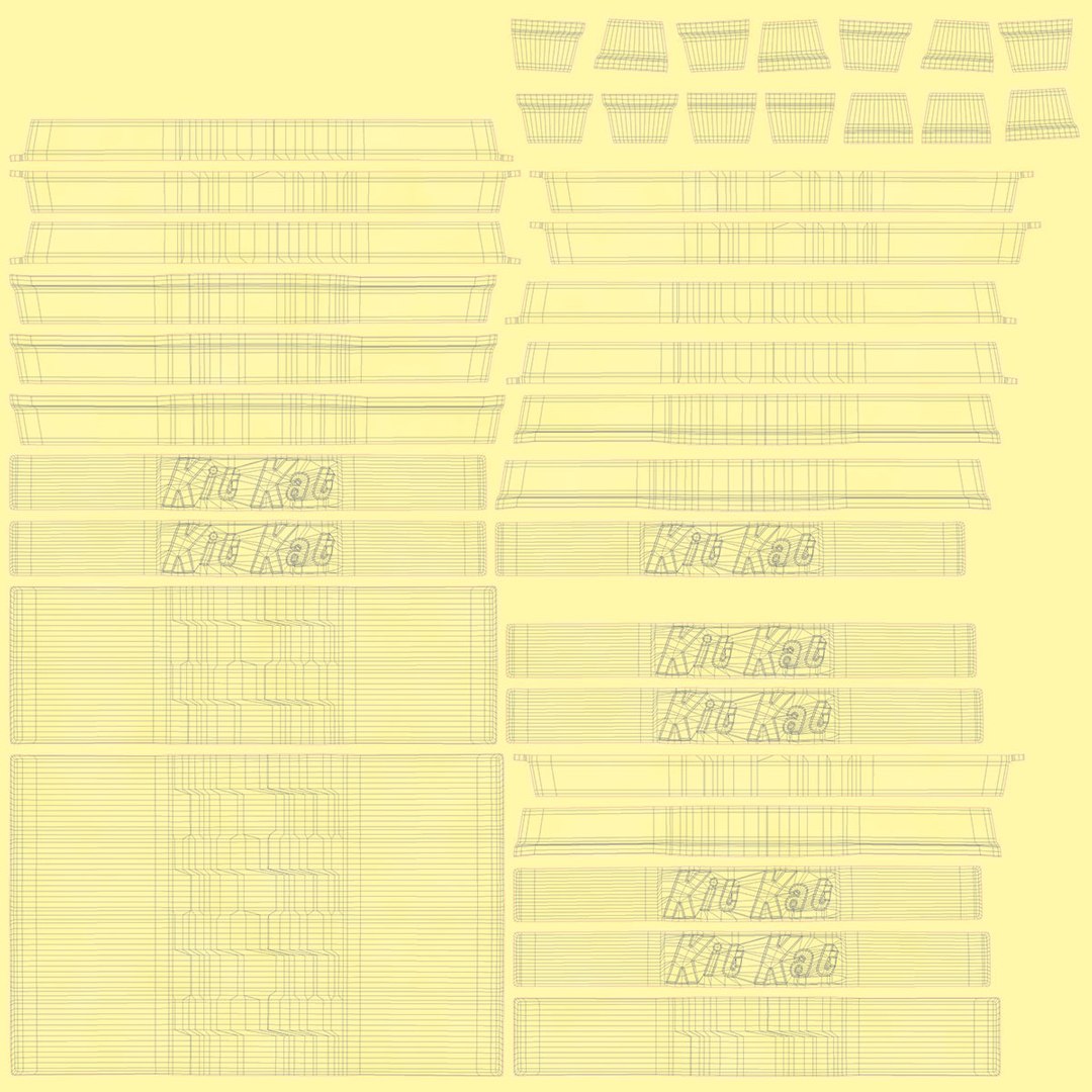 Realistic Kit Kat 1 3d 3ds