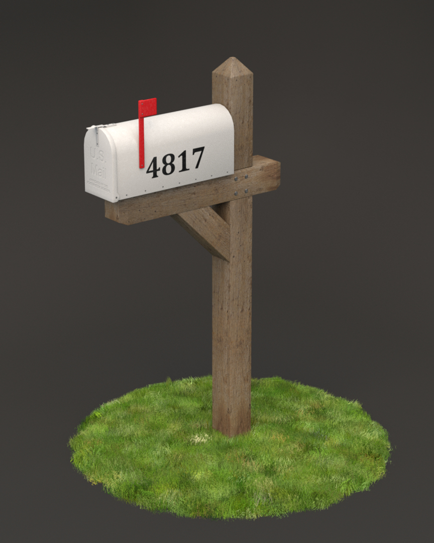 3d fbx mail box