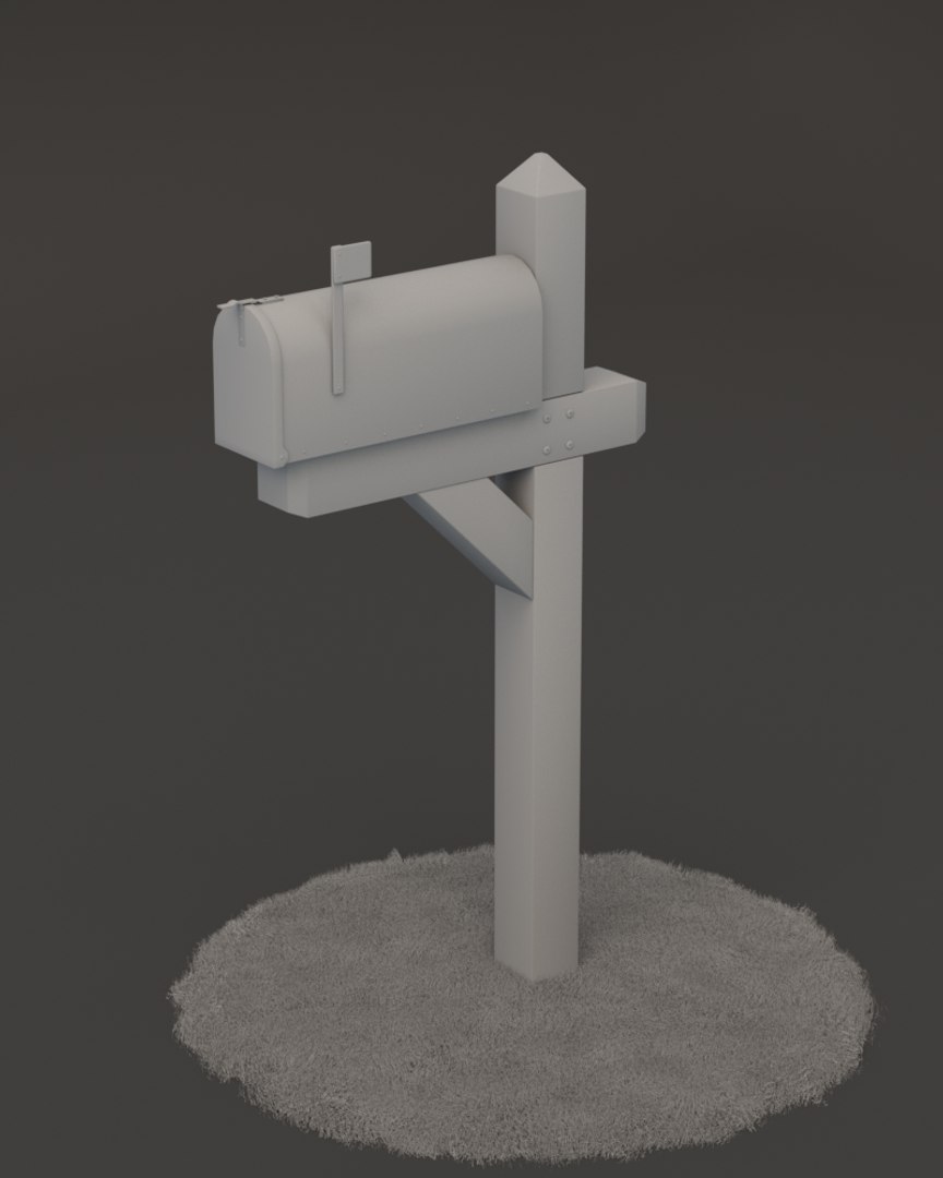 3d fbx mail box