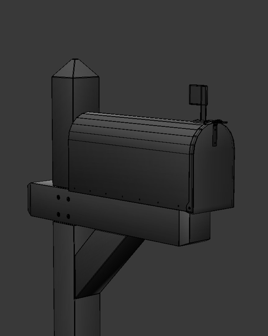 3d fbx mail box