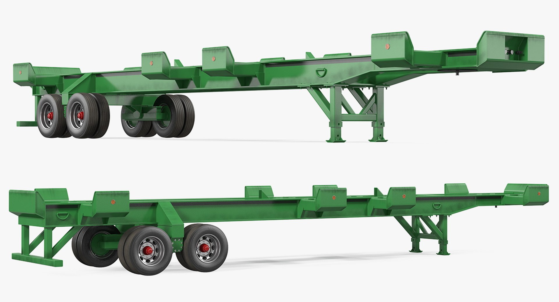 3D Container Trailer Generic Model - TurboSquid 1366946