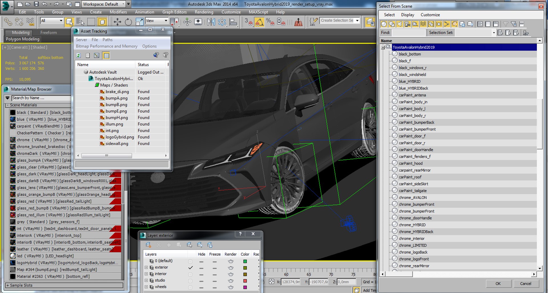Toyota Avalon Hybrid 3D Model - TurboSquid 1264143