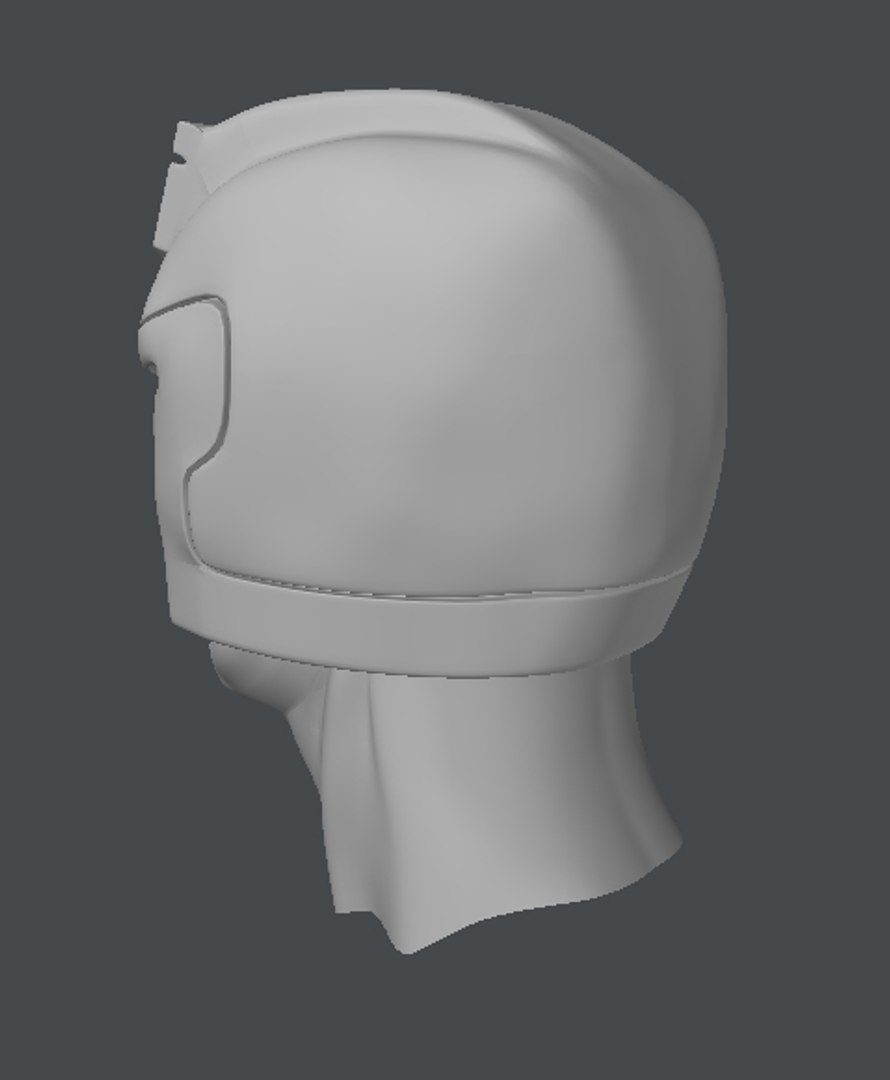 Judge Dredd Head 3d Lwo