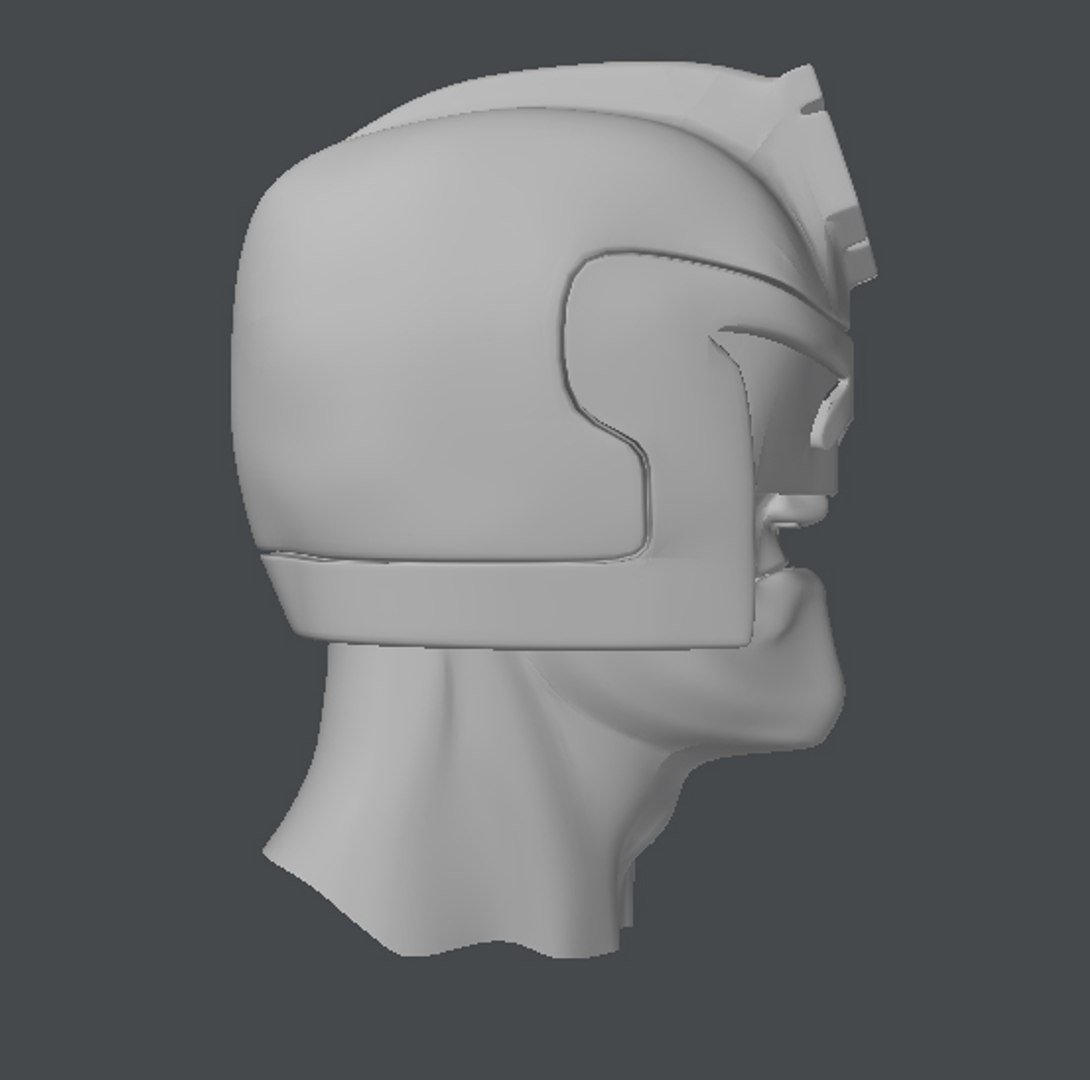 Judge Dredd Head 3d Lwo