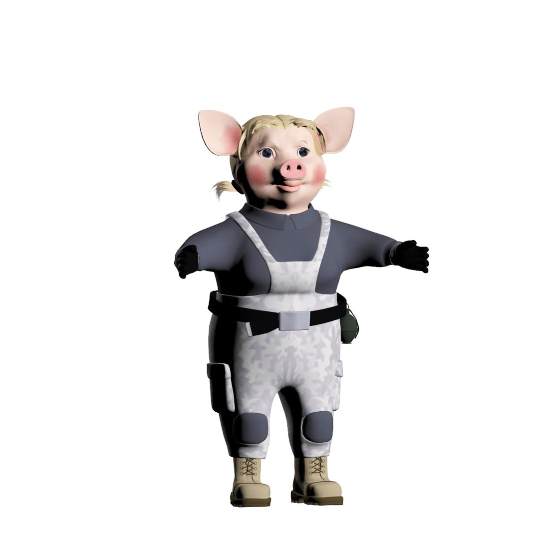 Cartoon Character Janna 3D Model - TurboSquid 1375453
