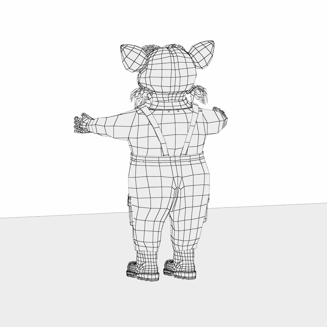 Cartoon Character Janna 3D Model - TurboSquid 1375453